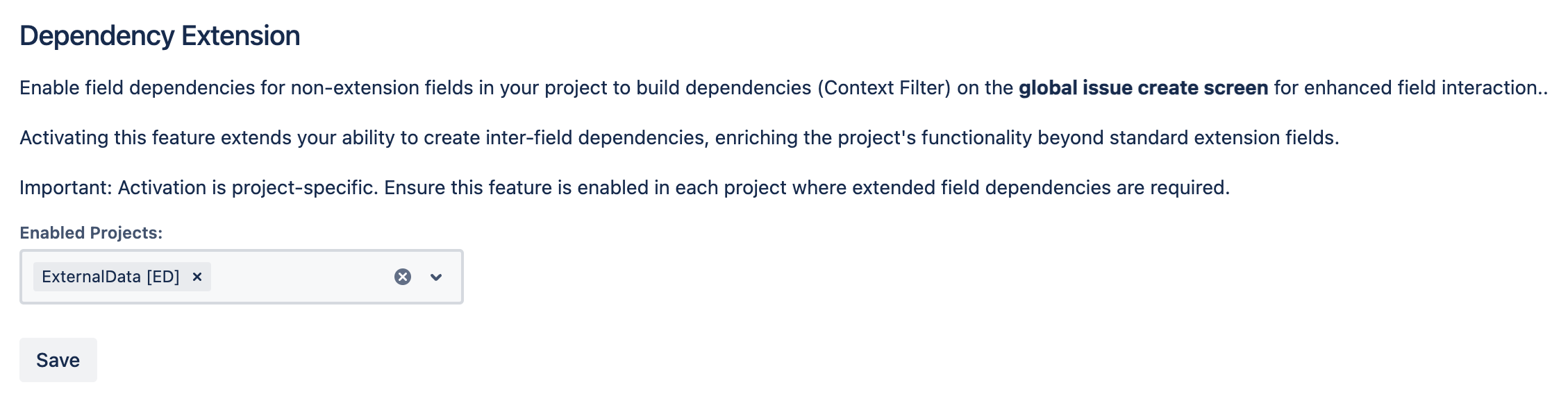 Dependency Extension